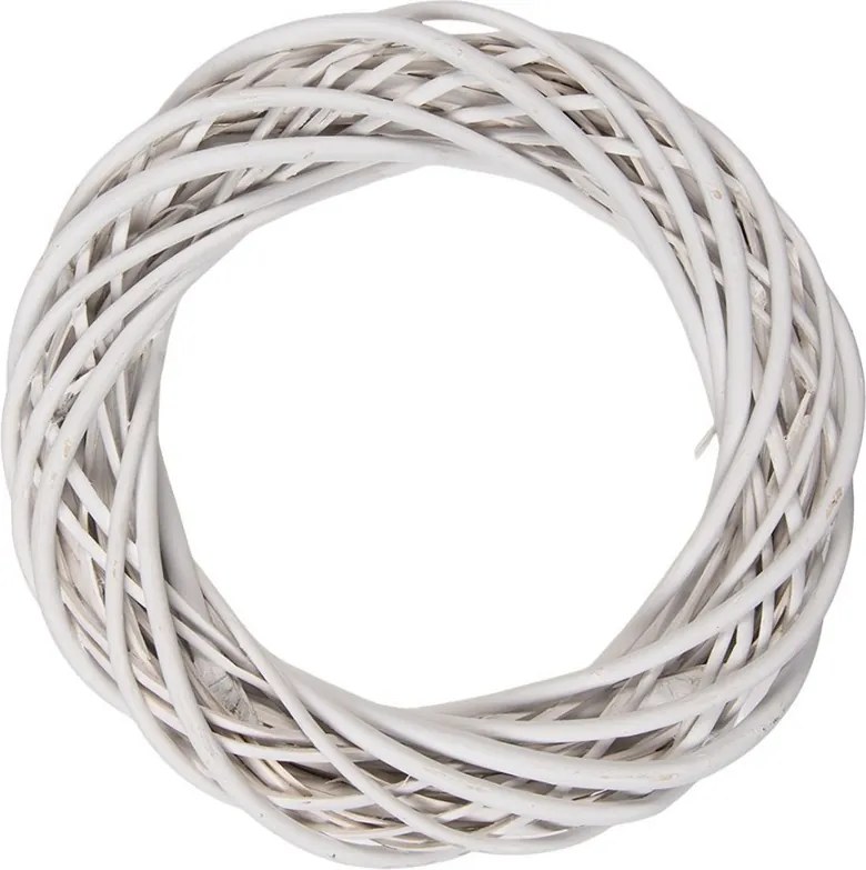 Přírodní bílý ratanový věnec Rattan S - Ø 30*6 cm