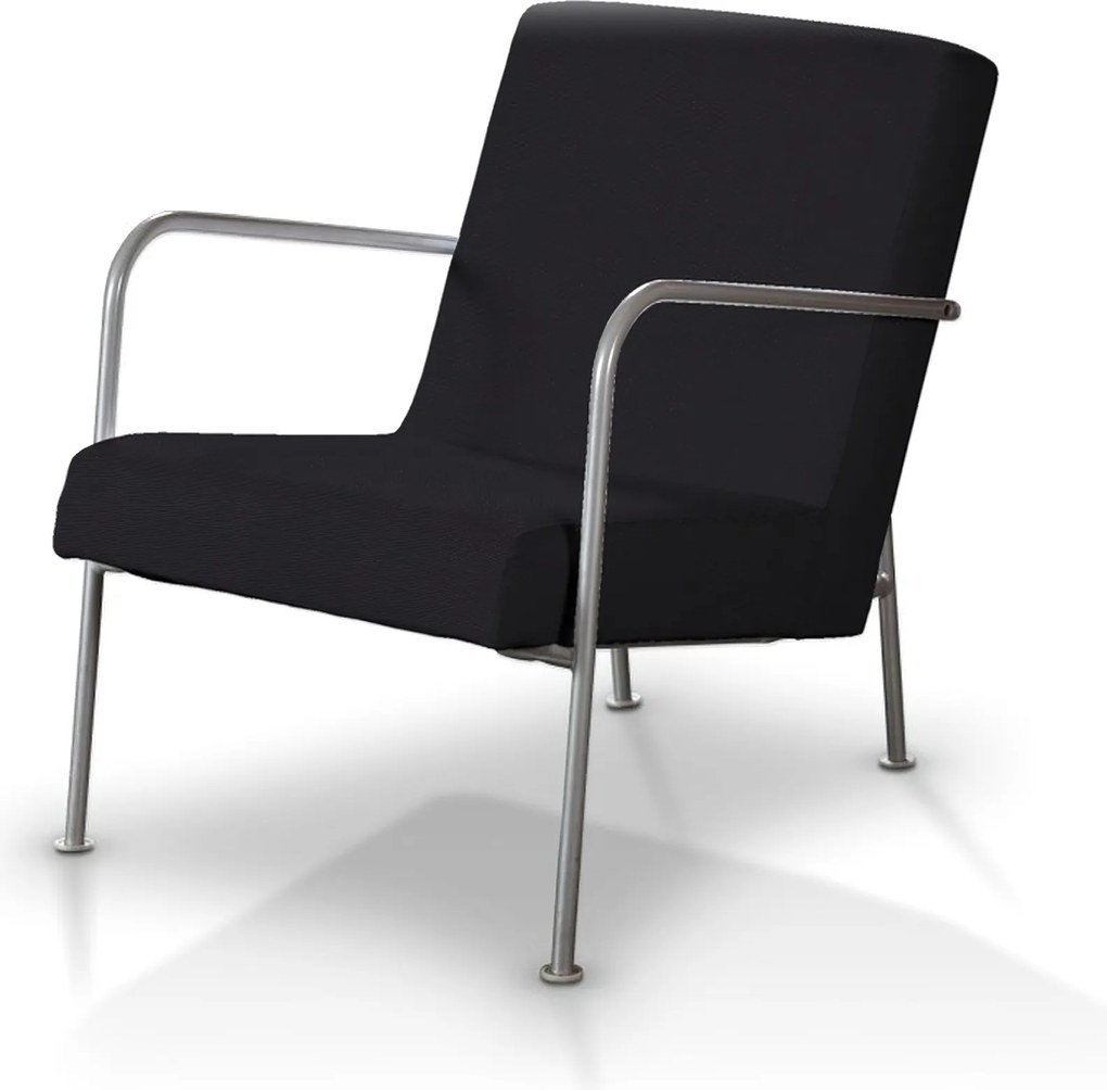 Potah na křeslo Ikea PS barva černá látka pletený vzor