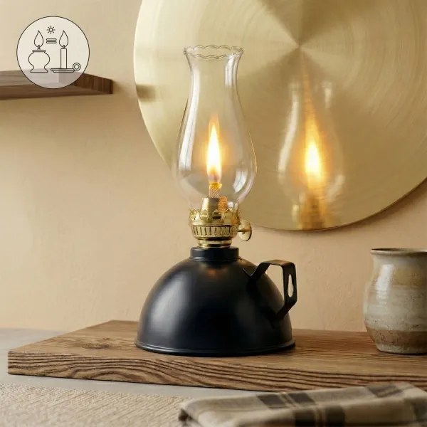 Brilagi - Petrolejová lampa MERLIN černá