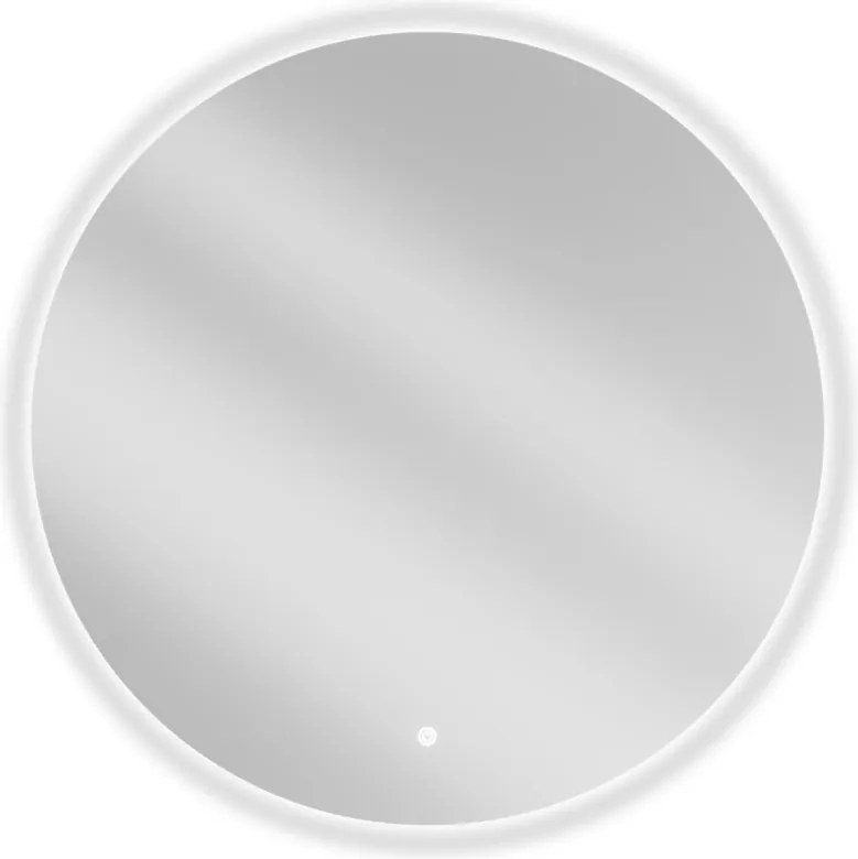 Mexen Erg osvětlené koupelnové zrcadlo, kulaté 80 cm, LED 6000K, proti mlžení - 9823-080-080-611-00