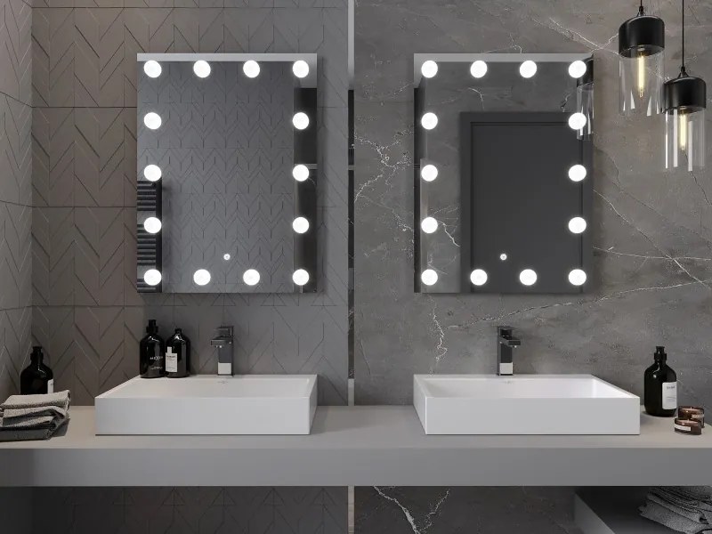 Mexen Dona podsvícené koupelnové zrcadlo 60 x 80 cm, LED 6000K, antivlna - 9818-060-080-611-00