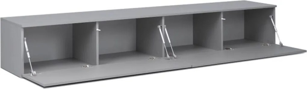 TV stolek 2,4 šedý lávový lesk Legs Box