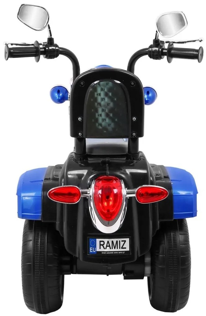 Ramiz Elektrická motorka Chopper modrá