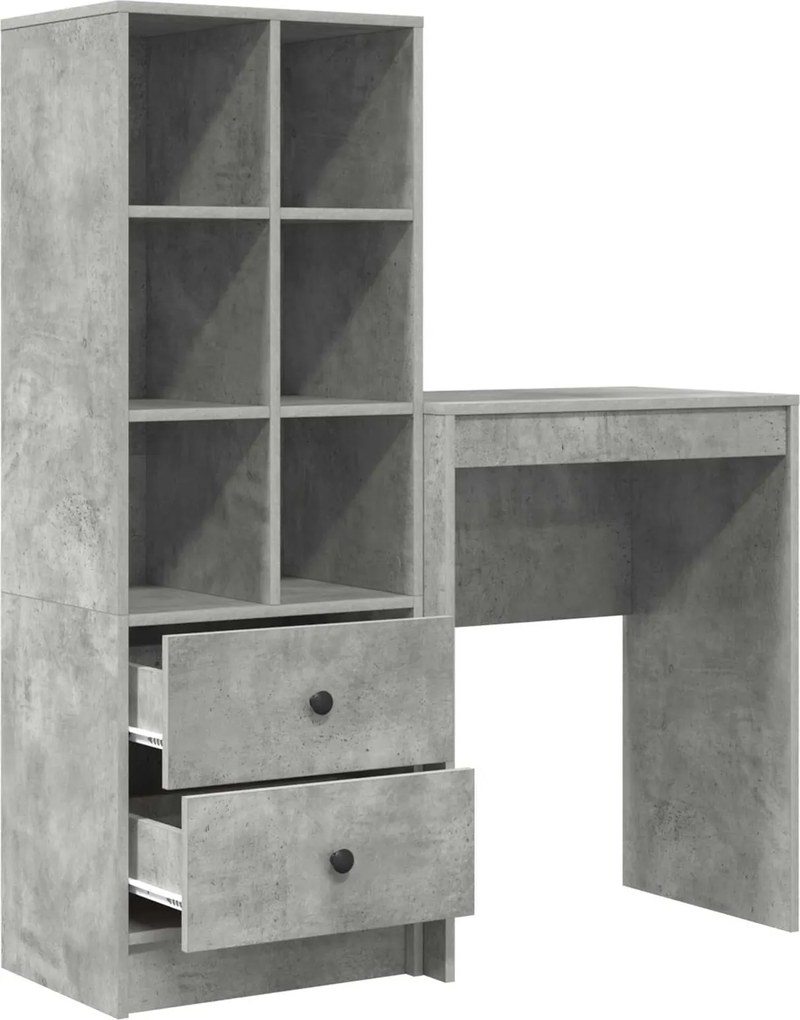 Stůl Betonově šedá 105,5 x 34 x 127 cm 2 ks 3337300