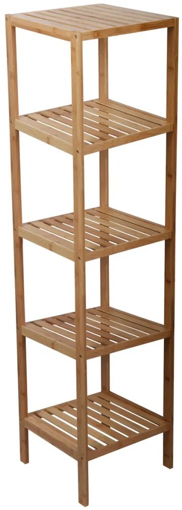 Dřevěný regál Bamboo, 5 polic