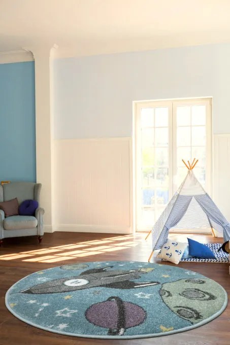 Dětský koberec Lima E183A modrý / zelený
