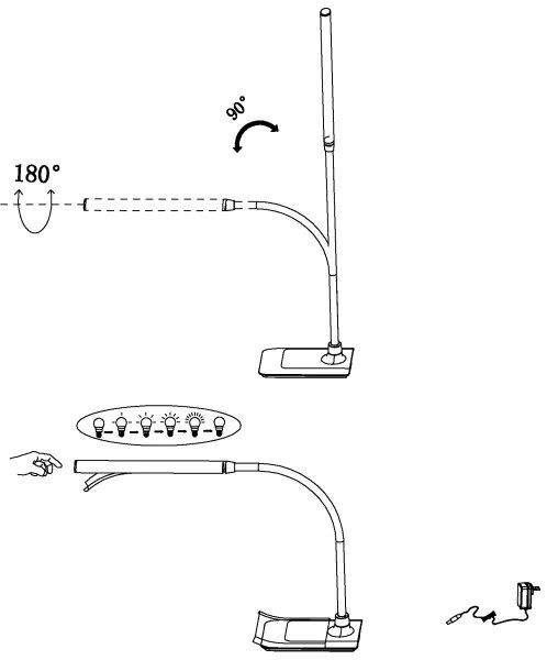 Eglo 96435 - LED Stmívatelná stolní lampa LAROA LED/3,5W/230V