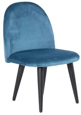 Velvet dětská židle modrá