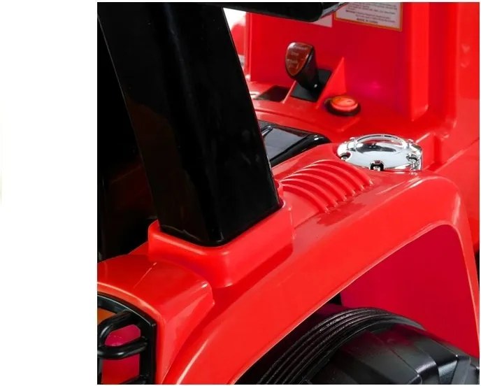 LEAN CARS Elektrický traktor na baterie ZP1005 pro děti červený