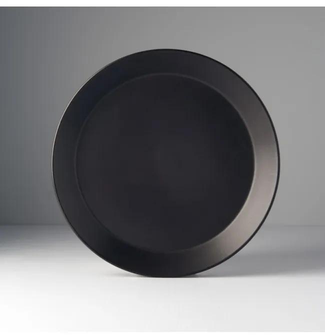 MIJ Mělký talíř s vysokým okrajem MT 26 cm černý