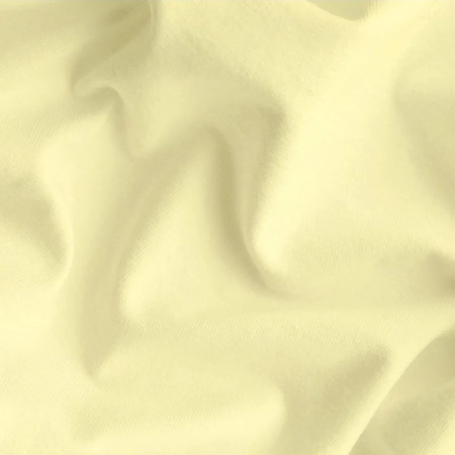 Jersey prostěradlo na jednolůžko - 90 x 200 cm - vanilkové