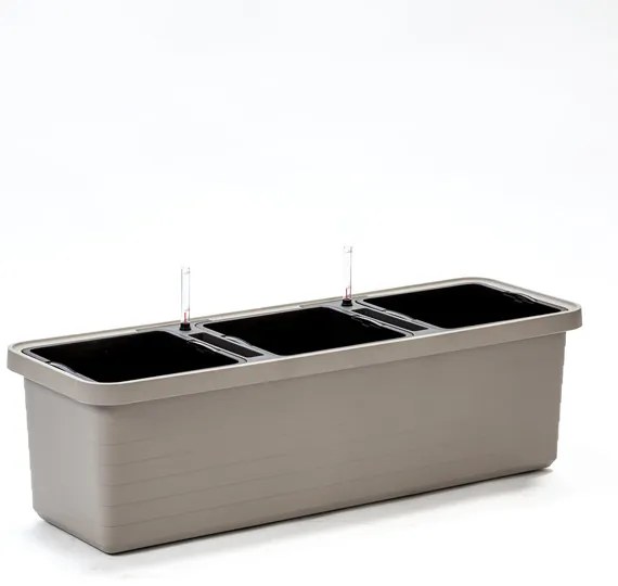 Samozavlažovací velkoobjemový truhlík Berberis TRIO taupe 117 cm