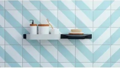 Hansgrohe WallStoris - Polička | 20x17 cm | matná černá