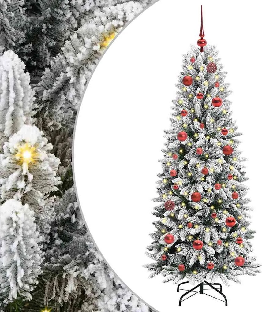 Umělý vánoční stromeček Bílá 150 cm PVC, plast, ocel a PE 3396033