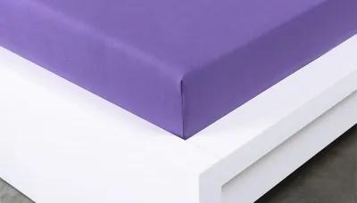 XPOSE ® Jersey prostěradlo dvoulůžko - fialová gramaž 150g/m 200x220 cm