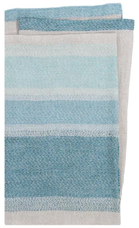 Lněná deka / ubrus Ruoste 150x260, len-modrá