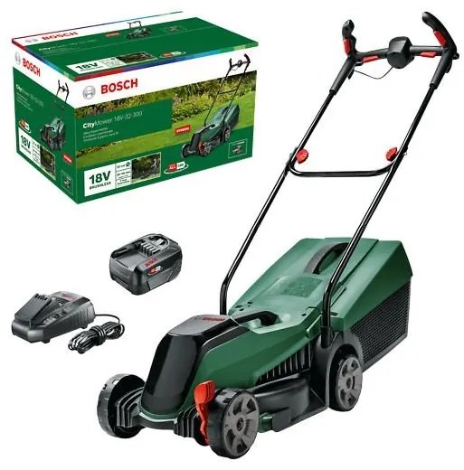 Aku sekačka bosch citymower 18v-32-300 (1x4,0 ah) 0.600.8b9.a07