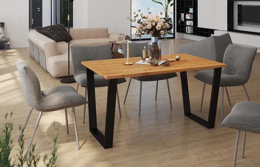 Casarredo - Komfort nábytek Jídelní stůl KAISARA 185x90 cm, černá/artisan