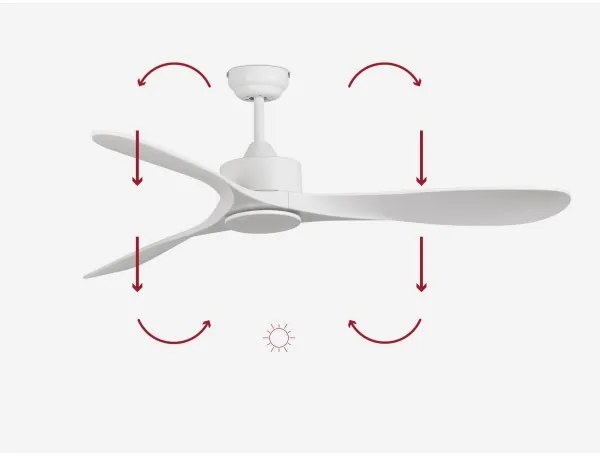 FARO 33750DC - Stropní ventilátor LUZON L bílá + dálkové ovládání
