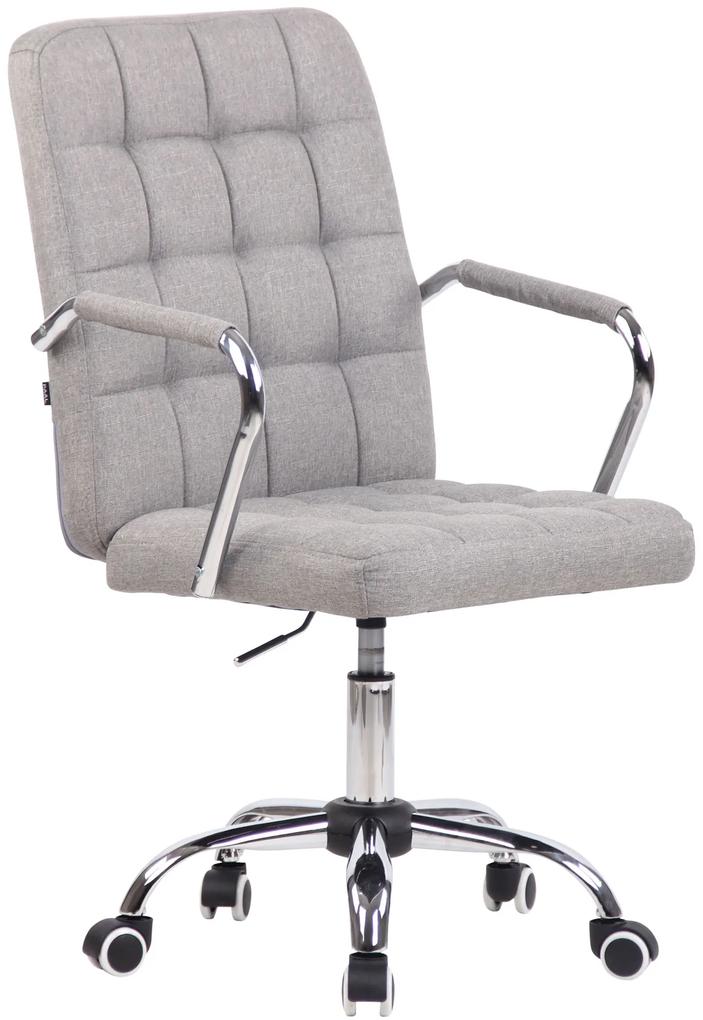 Kancelářská židle Ikast - látkový potah | světle šedá