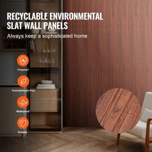 dřevěné lamelové akustické panely 8 KS 243,8 × 15,2 cm pro moderní stěnu černý ořech