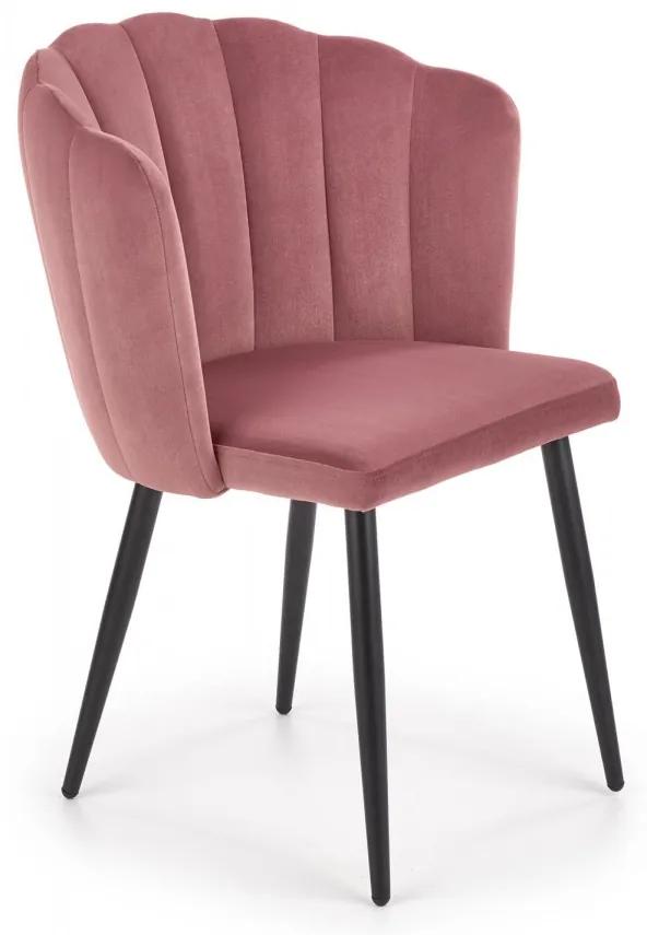 Designová židle Zelo růžová