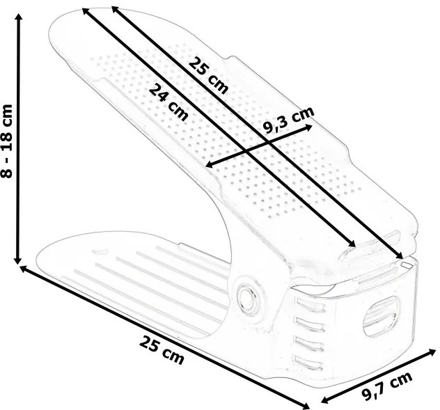 Organizér na boty černý