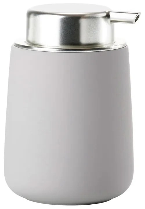 Světle šedý porcelánový dávkovač mýdla 250 ml Nova – Zone