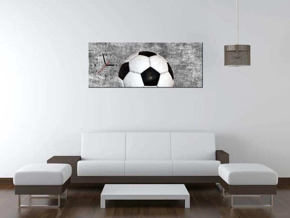 Gario Obraz s hodinami Fotbalový míč Rozměry: 30 x 30 cm