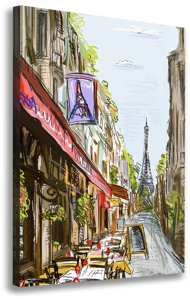 Wallmuralia Foto obraz na plátně Eiffelová věž Paříž 70x100 cm