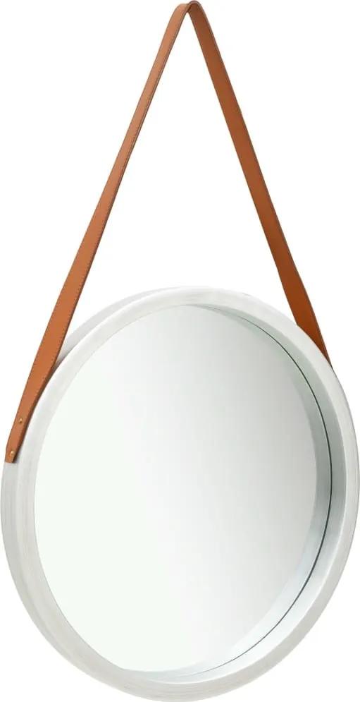vidaXL Nástěnné zrcadlo s popruhem 50 cm [320367] Barva: zlatá