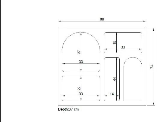 Kalune design Konzolový stolek LESA bílý