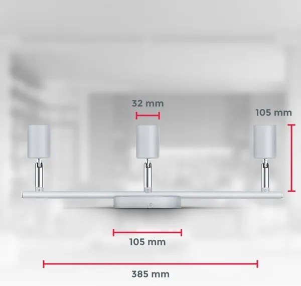B.K.Licht 1409 - LED Bodové svítidlo 3xGU10/5W/230V