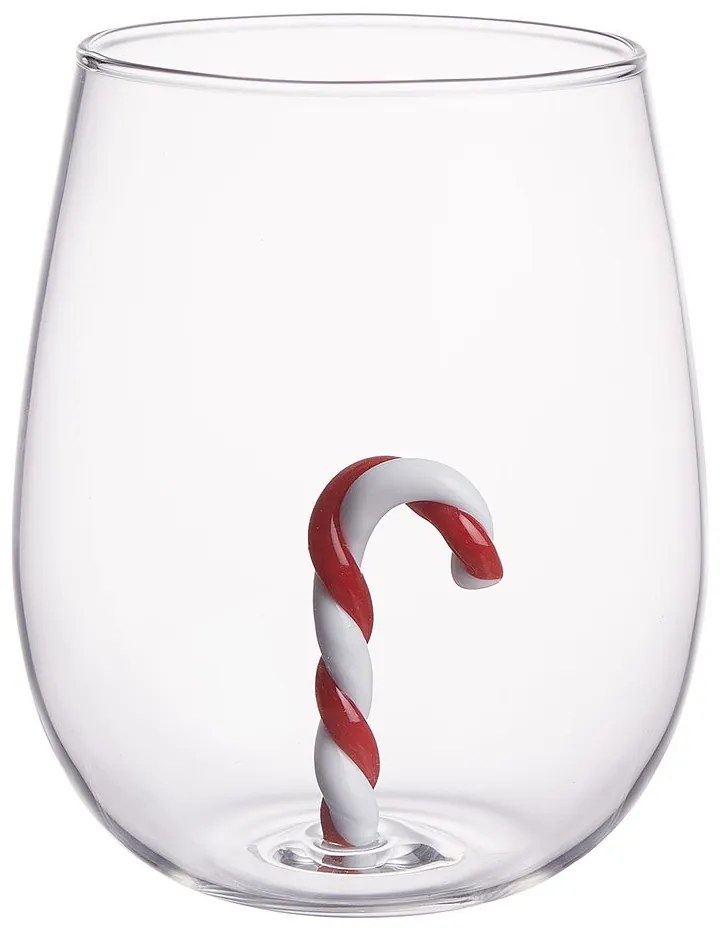 MERRY & JOY Sklenice "Candy Cane" 450 ml