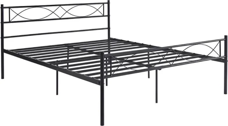 Kovová postel STELVIA 180x200 s roštem Kondela 0000407896