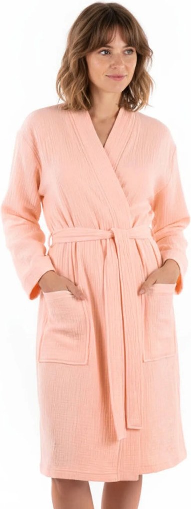 Mušelínový župan Dacca Peach 12 24 2151 - L