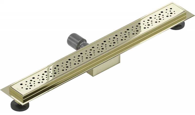 Mexen Flat M12 nerezový sprchový žlab 50 cm, zlatá, 1521050-15