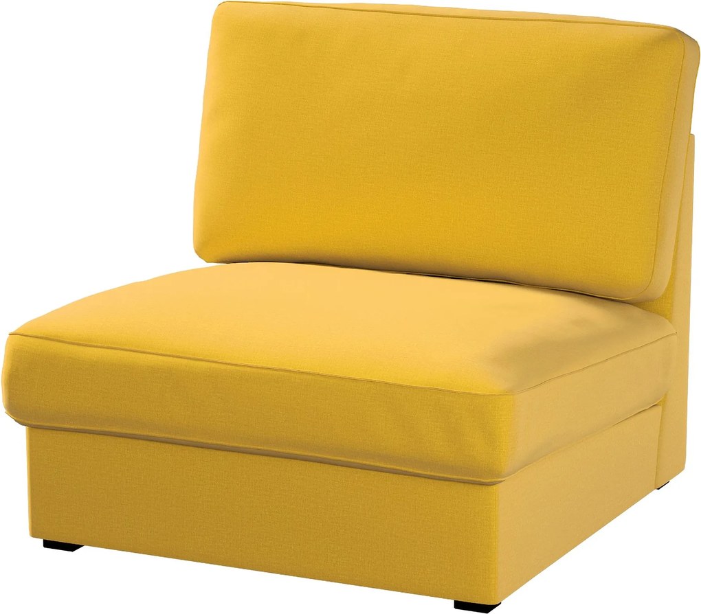 Potah na neskládací křeslo IKEA Kivik barva žlutá látka sametová