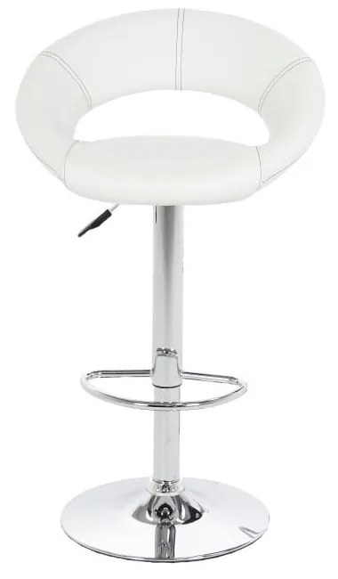 Bílá barová židle s nastavitelnou výškou Actona Plump