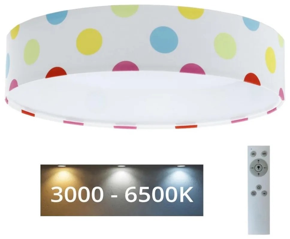 BPS Koncept LED Stmívatelné svítidlo GALAXY KIDS LED/24W/230V puntíky pestrobarevná + DO BS0561