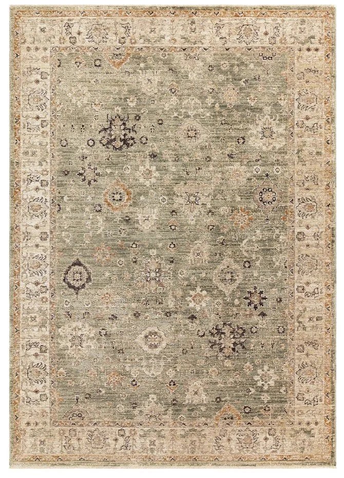 Zelený/béžový ručně tkaný koberec 120x160 cm Heriz Ornate – Asiatic Carpets