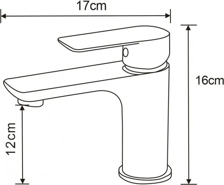 Mexen Alfa, umyvadlová baterie, chromová, 745700-00