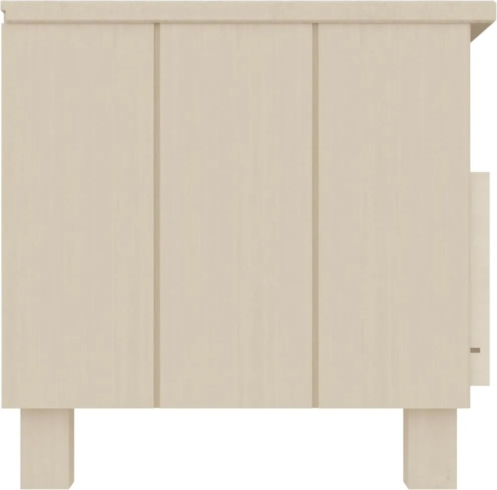 TV stolek HAMAR medově hnědý 106 x 40 x 40 cm masivní borovice 340468