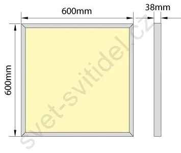 Brilum LED Přisazený panel XELENT 60 LED/40W/230V 4000K IP40 B3227