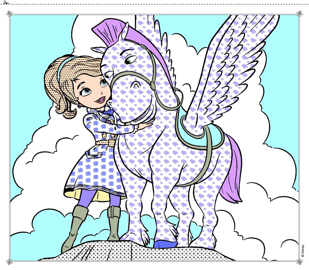 Jiri Models Vodové mega omalovánky Maluj vodou! Sofie První 33x29cm