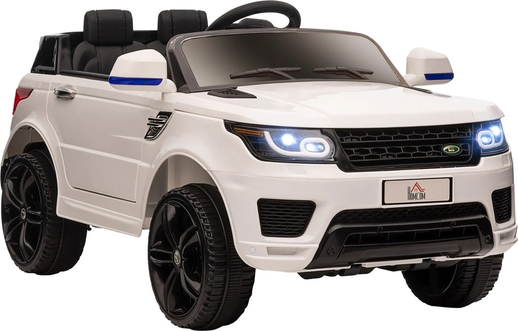 HOMCOM SUV Elektrické auto pro děti 3-6 let, na baterie 12V s 2 motory, dálkovým ovládáním, světly, houkačkou, hudbou, USB a otevíracími dveřmi 3-5 km
