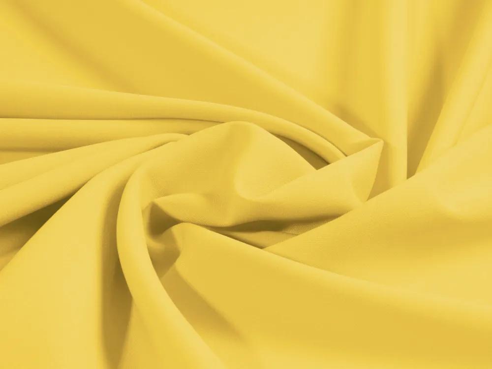 Biante Dekorační kulatý ubrus Rongo RG-050 Světle žlutý Ø 100 cm