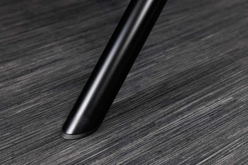 Designová otočná židle Maddison šedá kůže