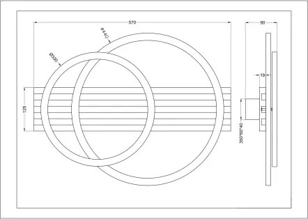 Zuma Line C230617002B - LED Stropní svítidlo SERANA LED/40W/230V