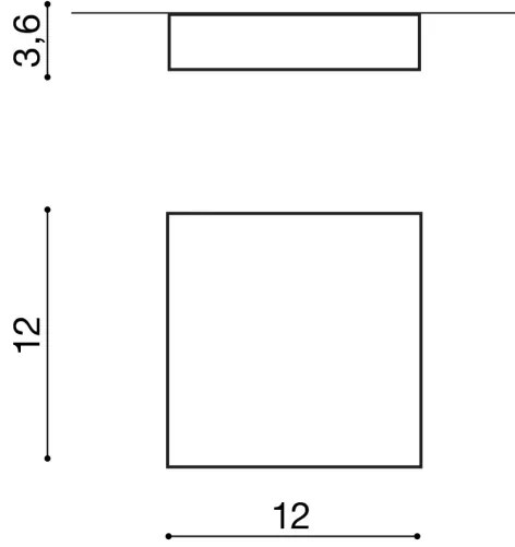 LED bodové světlo Falco 12 3000K černé
